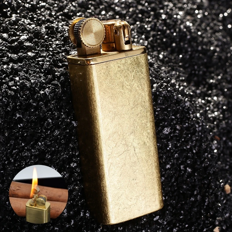 ZORRO-Retro-Brass-Kerosene-Cigarette-Lighters-Cool-Vintage-Grinding ...