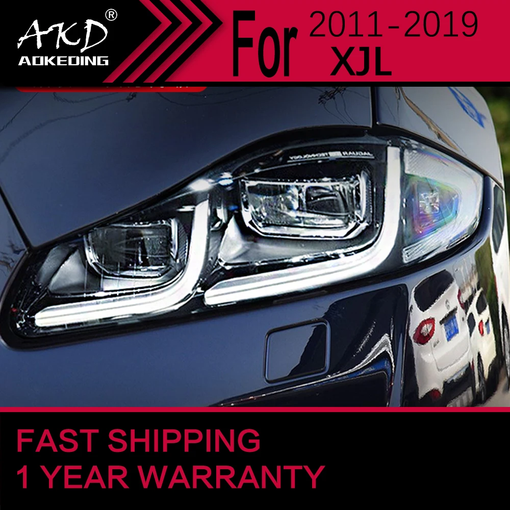 Car-Lights-for-Jaguar-XJL-LED-Headlight-2011-2019-XJ-XF-XE-Head-Lamp ...