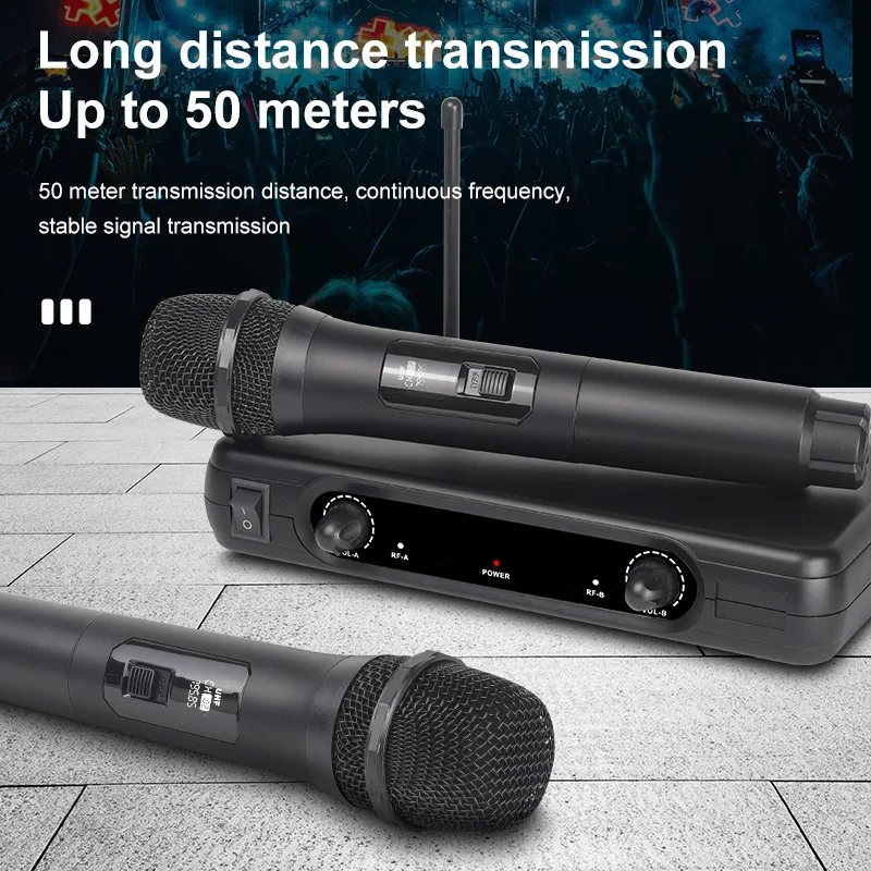 professional wireless microphone vhf for karaoke home performance ...