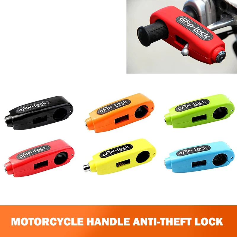 Motorcycle Electric Car Grip Lock Throttle Handlebar Anti-theft Lock ...