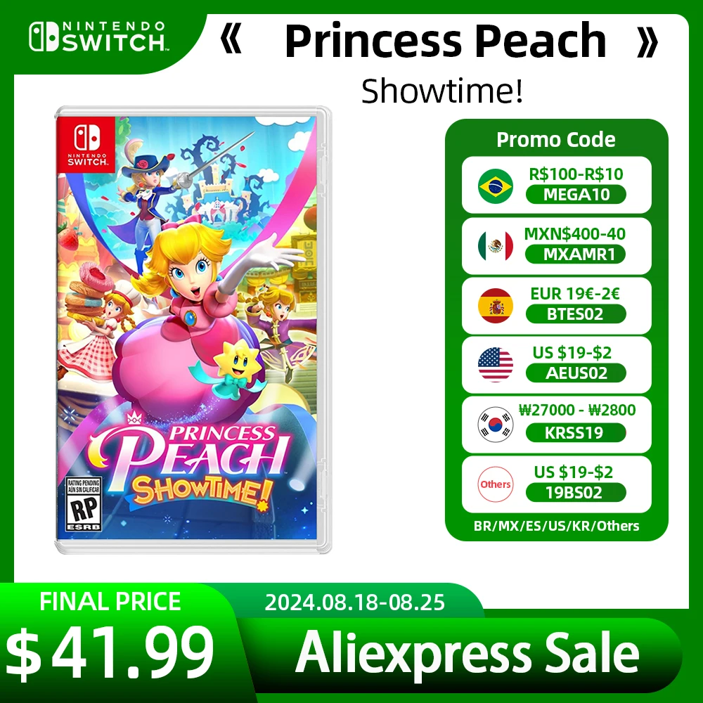 Nintendo-Switch-Game-Princess-Peach-Showtime-100-Official-Original ...