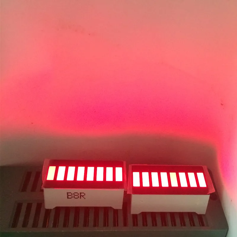 5pcs LED Display 8 Segment Bar Graph Red Numbers LED Signs Display Cube ...