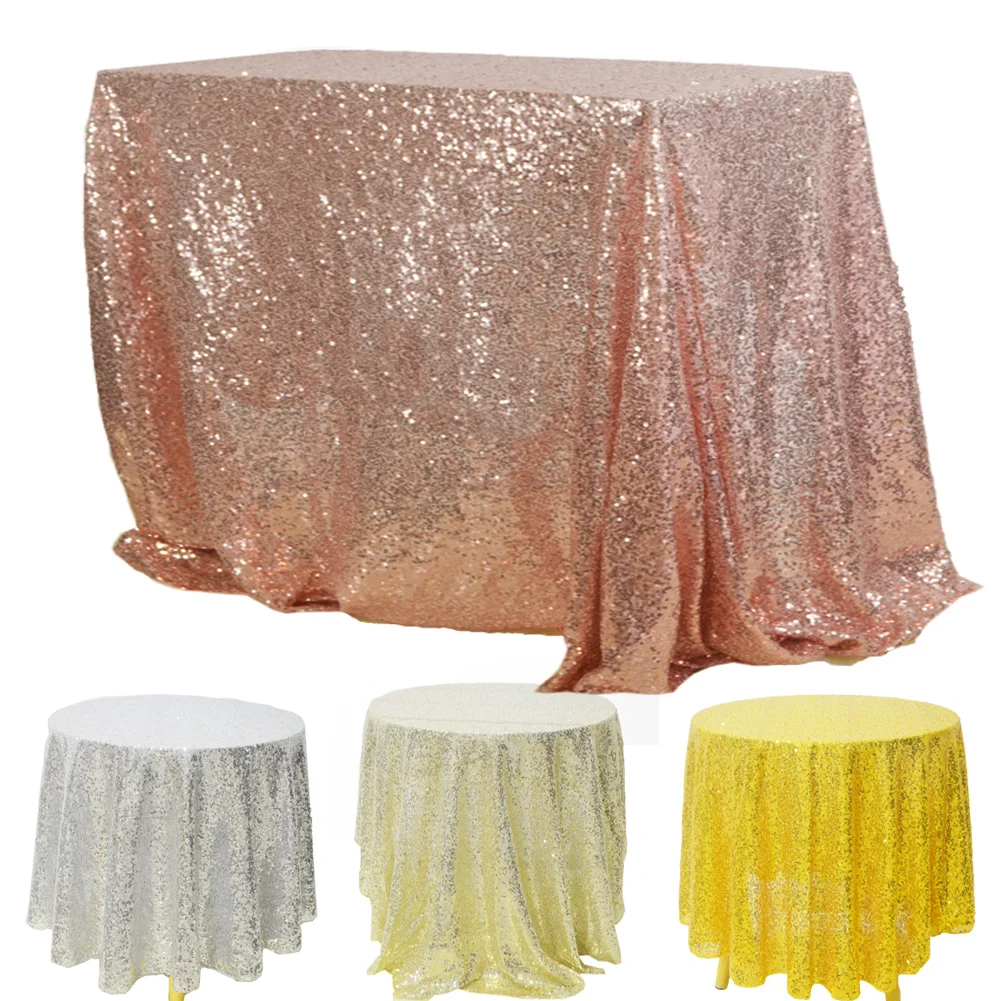 Sequin Tablecloth Glitter Round/rectangular Table Cloth For Wedding ...