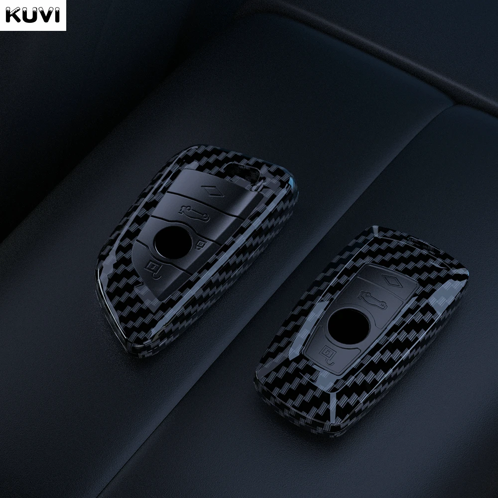 Carbon-Fiber-Style-Car-Key-Case-Cover-Fob-For-BMW-F10-F20-F30-G20-G30 ...