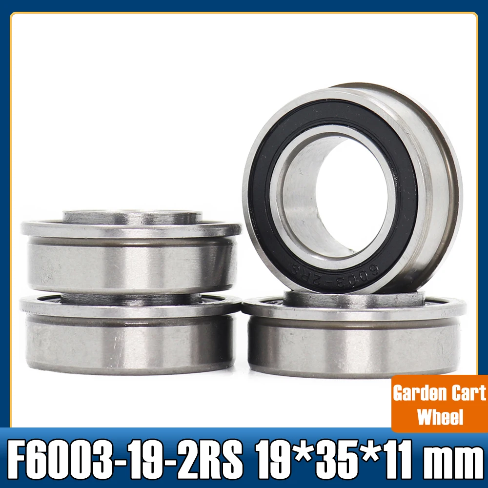 F6003-F6003RS-Bearing-F6003-19-2RS-19-35-11-mm-4-PCS-Flange-Ball ...