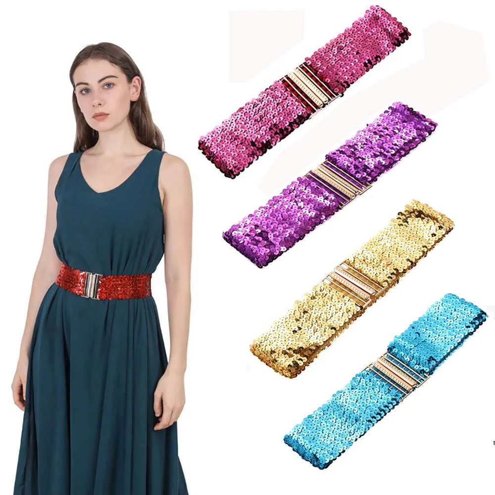 New-Colorful-Waistband-Corset-Belt-Wide-Waist-Belt-Fashion-Gold-Buckle ...