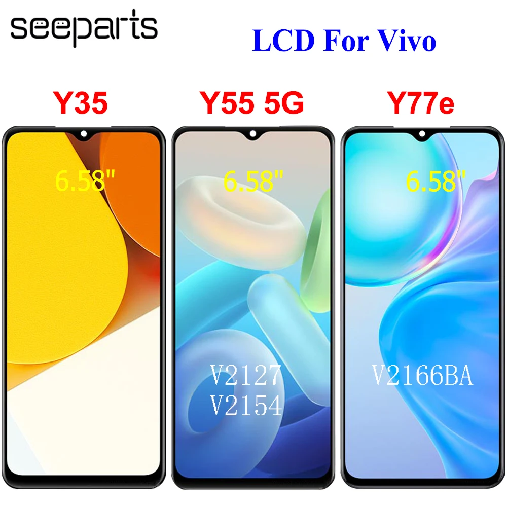 Tested-Well-6-58-For-Vivo-Y55-5G-Y35-Y55s-Y77E-LCD-Display-Touch ...