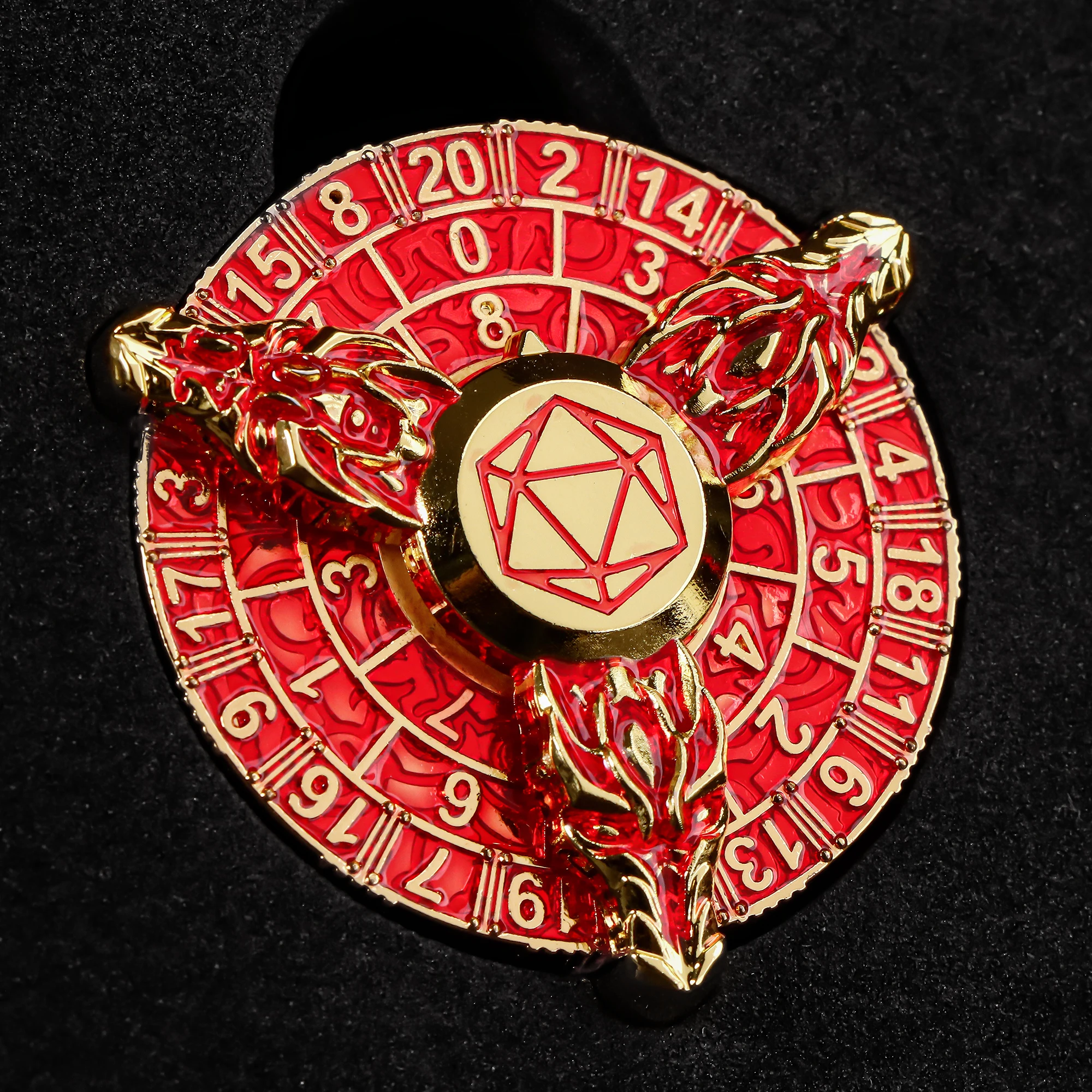 Red-Metal-7-in-1-Fingertip-Gyro-Dice-for-Board-Games-DND-Spinner-Dice ...