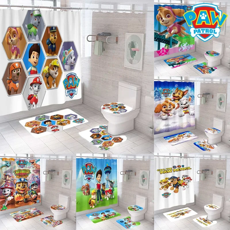PAW-Patrol-Chase-Waterproof-Shower-Curtain-Mildew-Proof-Durable ...