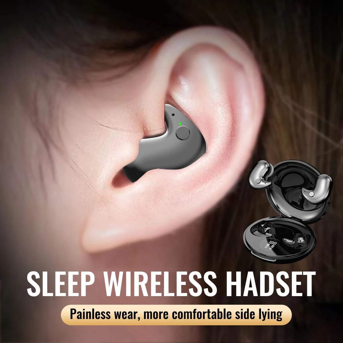 Sleep-Invisible-Earphone-Mini-Hidden-Headphones-In-Ear-IPX5-Waterproof ...