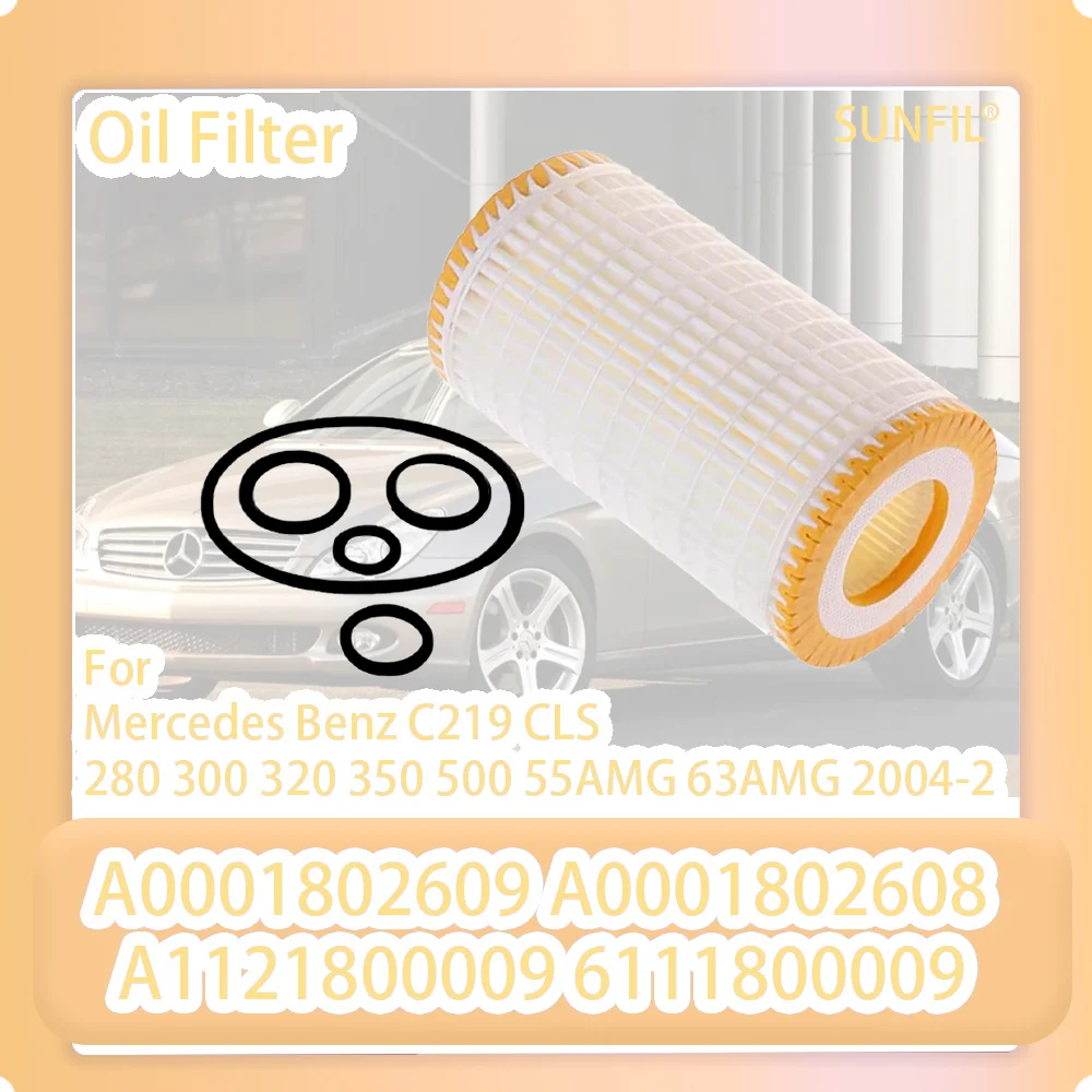 A0001802609-A0001802608-A1121800009-6111800009-OIL-FILTER-For-Mercedes ...