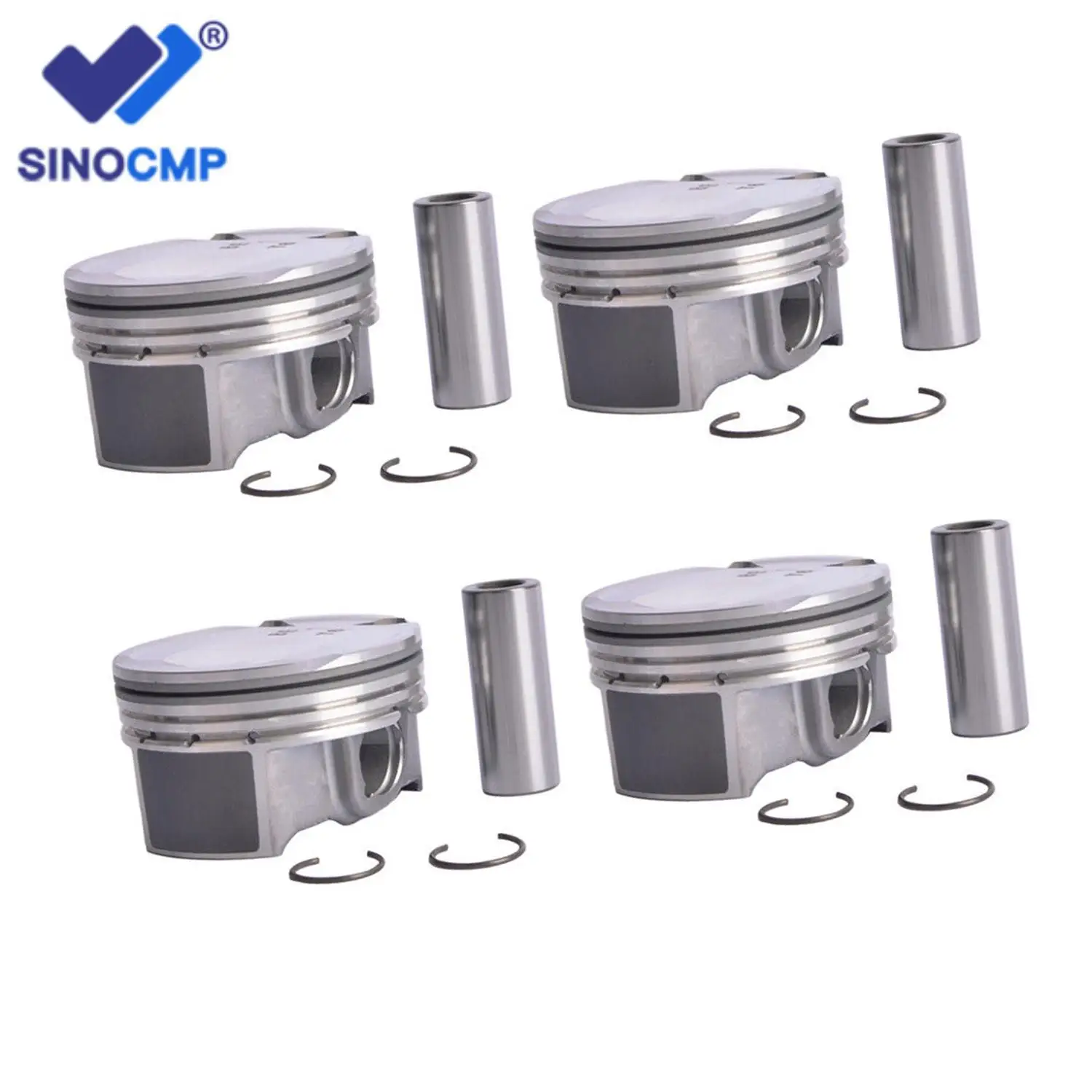 4PCS-New-Pistons-Pins-set-23410-2G400-for-Hyundai-Sonata-Kia-Optima ...