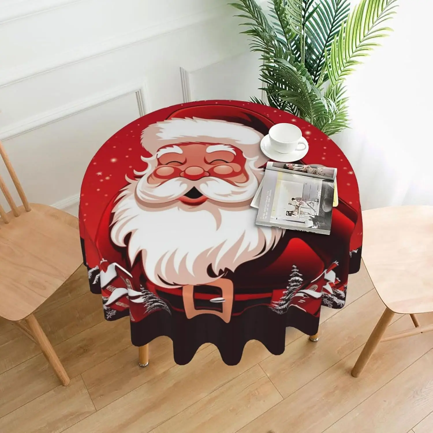 Santa-Claus-Christmas-Table-Cloth-Stain-Wrinkle-Resistant-Tablecloth ...