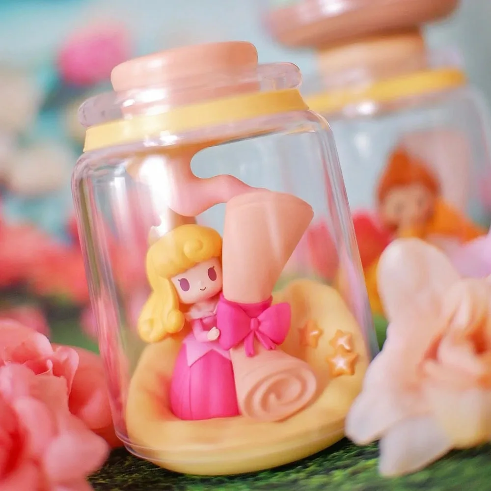 Disney Princess Wish Bottle Action Figure Toys Princess Aurora Cute ...