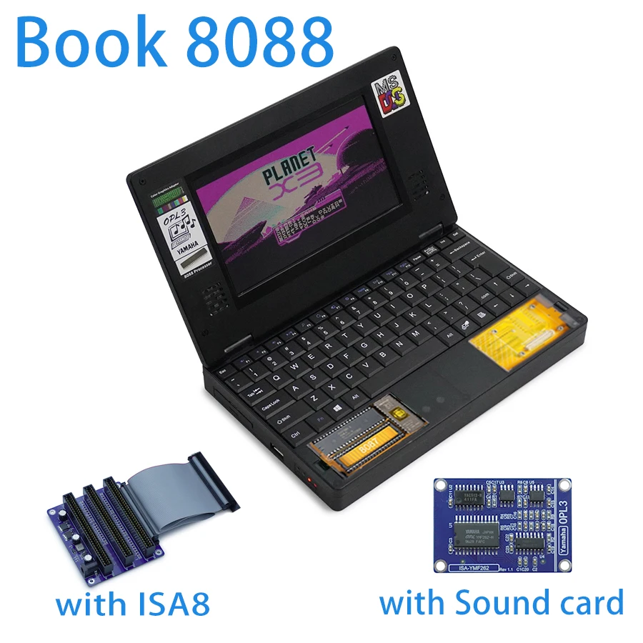 Boek-8088-Dos-Systeem-Retro-Notebook-Cga-Grafische-Kaart-Computer-Ibm ...