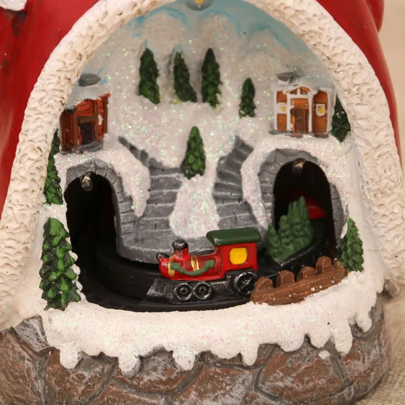 Christmas Gift Santa Claus Music Box Rotating LED Light Multifunctional ...