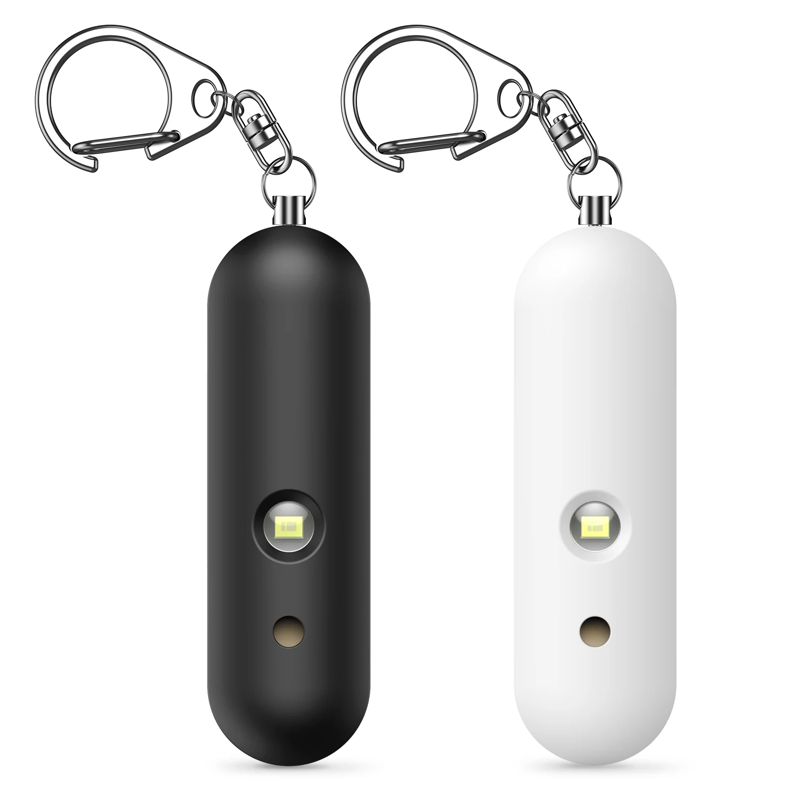 2PCS-Personal-Alarm-Keychain-130dB-Security-Alarms-Safety-Keychain-Self ...