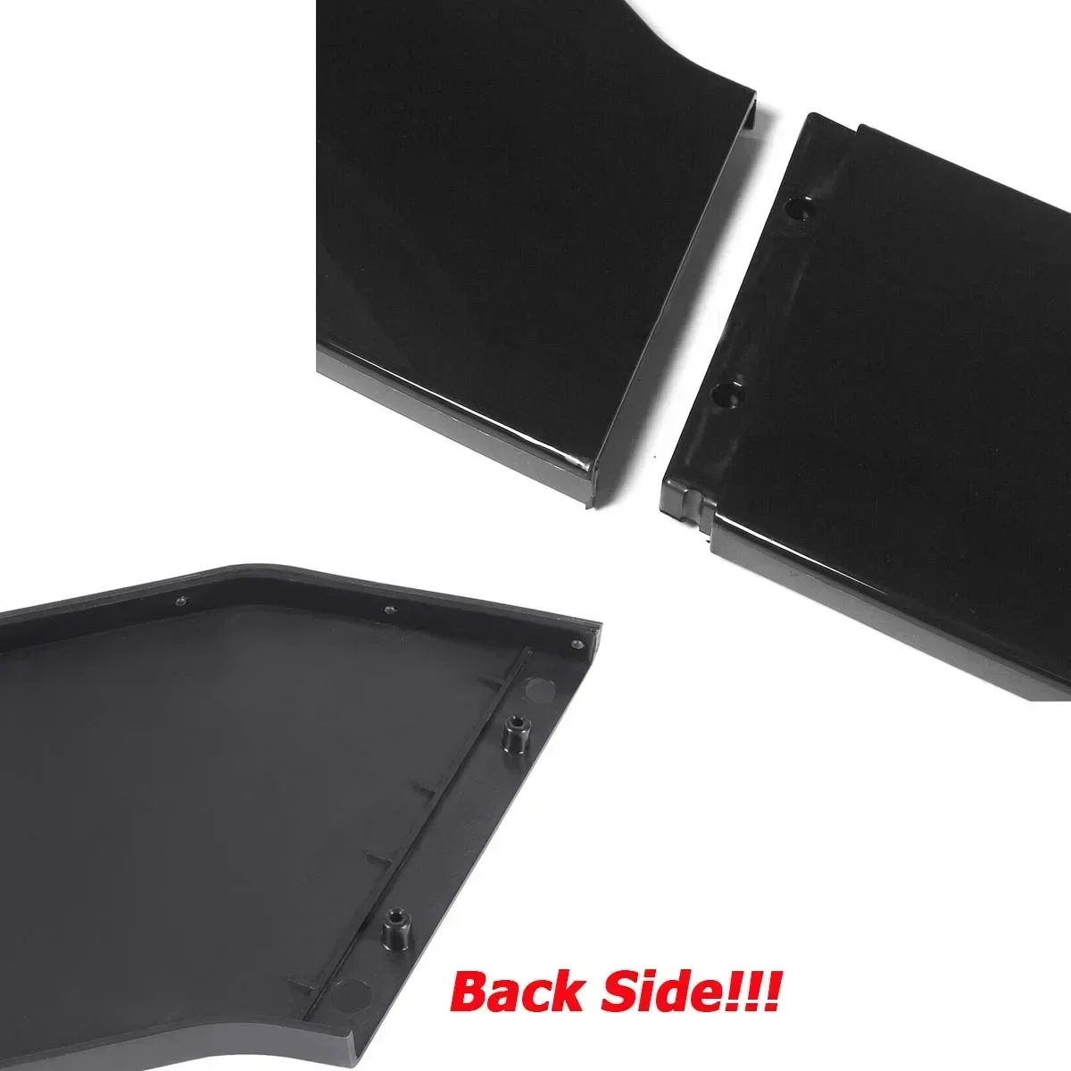 Universal Front Bumper Lip Spoiler Side Splitter Body Kit Guards Cover ...