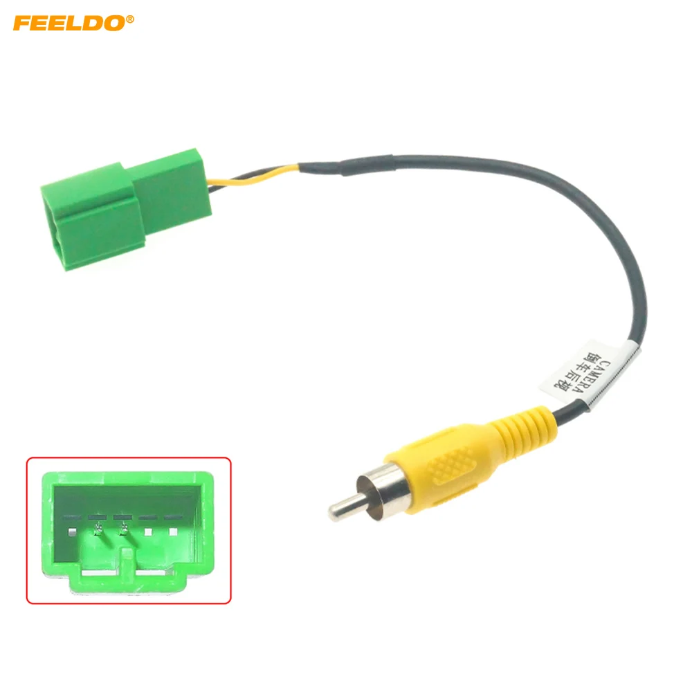 FEELDO-Car-5-pin-Reverse-Camera-Output-Video-Adapter-Wiring-Cable-For ...