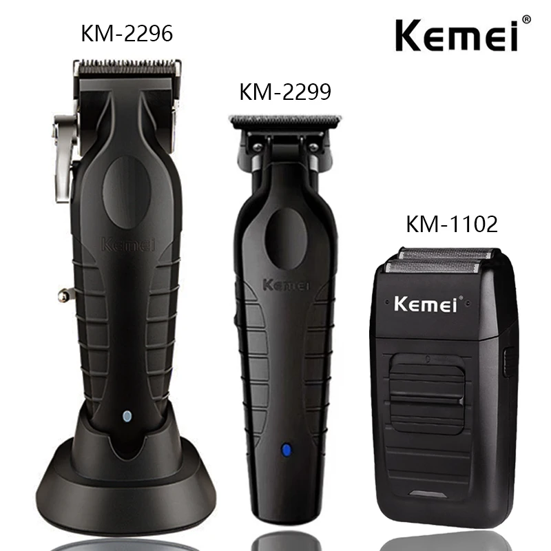 Kemei cortadora de pelo profesional para hombre, máquina de afeitar eléctrica, KM 2296, KM 2299 ...