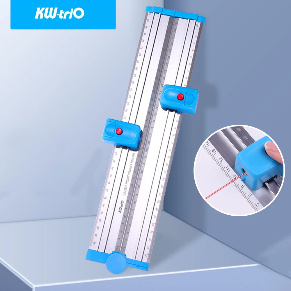 KW-TRIO-Metal-Ruler-with-Laser-Level-Positioning-Tool-180-Rotating ...