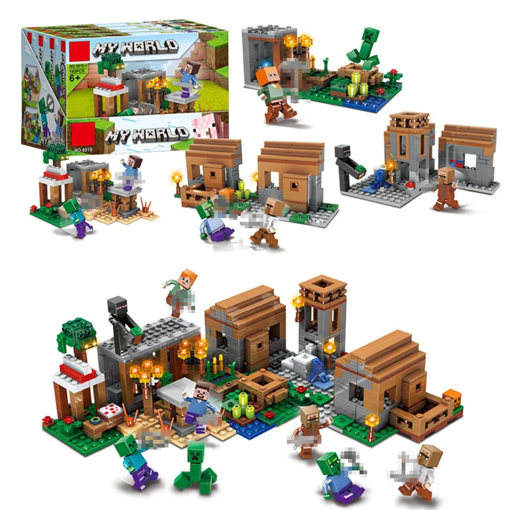 Meu-Mini-Mundo-Renzai-Village-Farm-Building-Blocks-Brinquedos-Compat ...