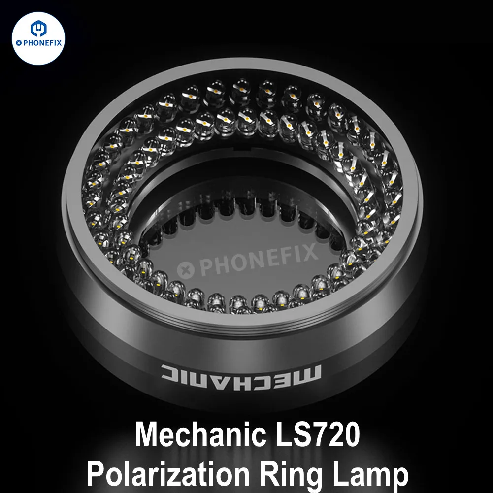Mechanic-LS720-Microscope-Polarized-Lamp-illuminator-72pcs-LED-Ring ...