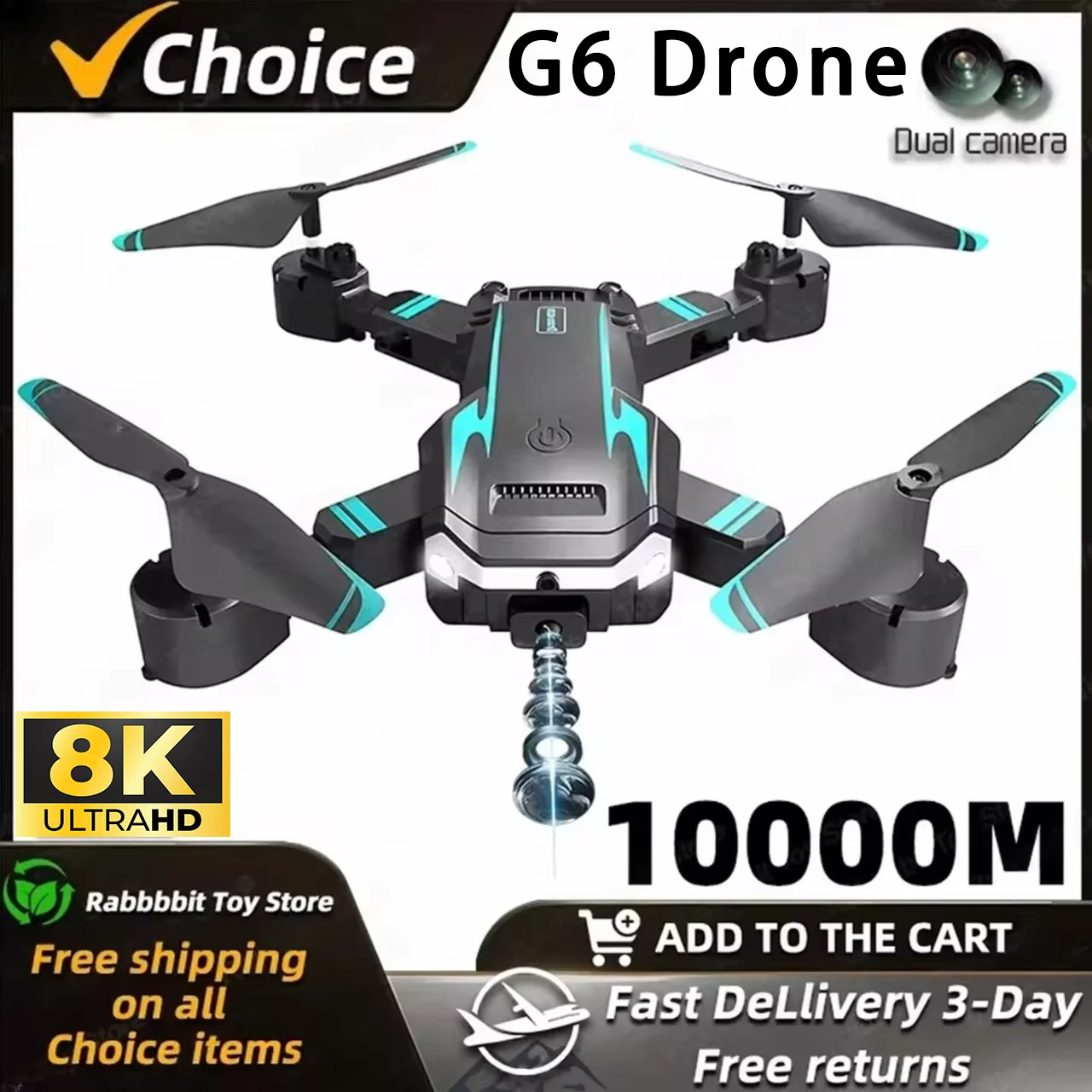 New-G6-Drone-Rc-Professional-8K-HD-Camera-4Axis-Foldable-Quadcopter ...