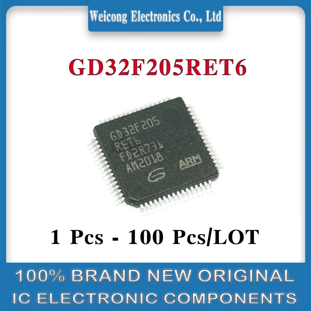 GD32F205RET6-GD32F205RET-GD32F205RE-GD32F205R-GD32F205-GD32F-GD32-New-Original-IC-MCU-Chip-LQFP ...