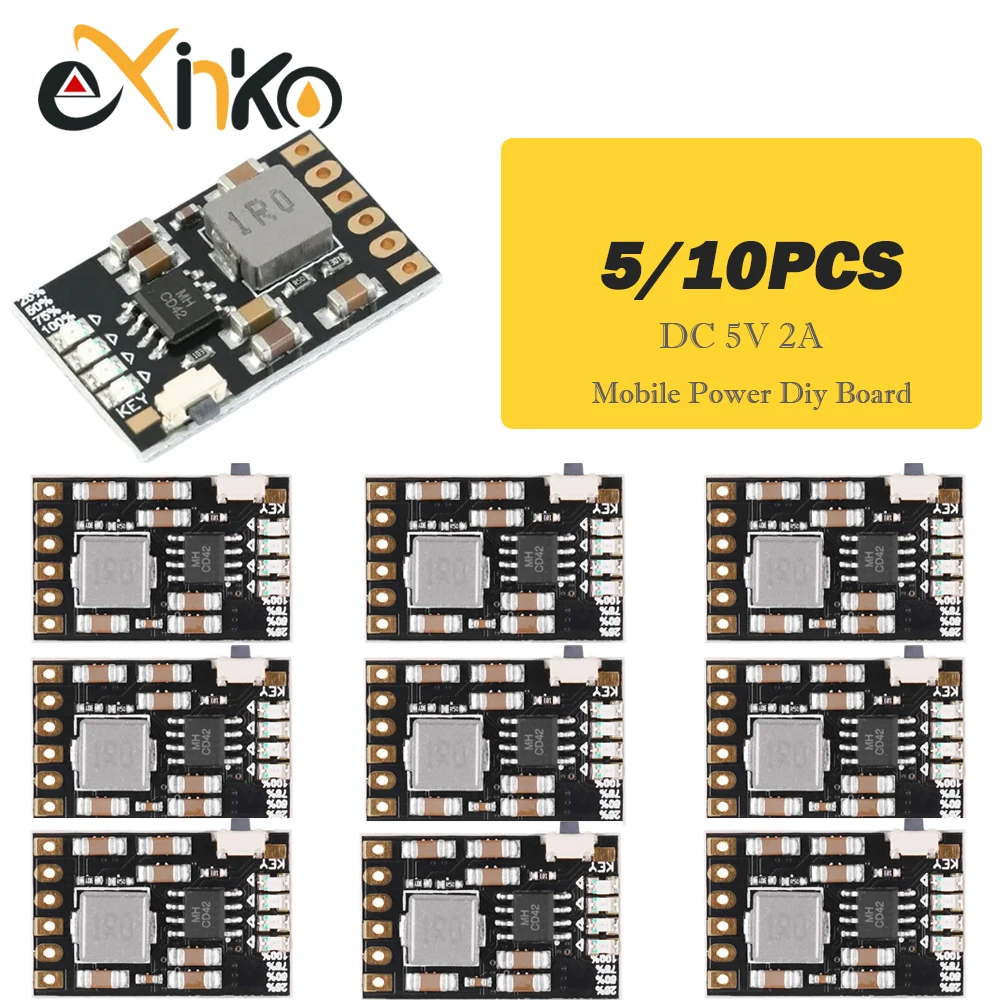 5-10pcs-DC-5V-2A-Mobile-Power-Diy-Board-4-2V-Charge-Discharge-boost ...