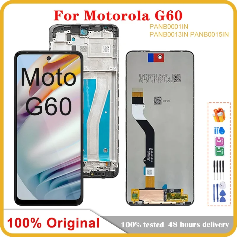 100% Original For Motorola Moto G60 LCD Display Touch Screen Digitizer ...