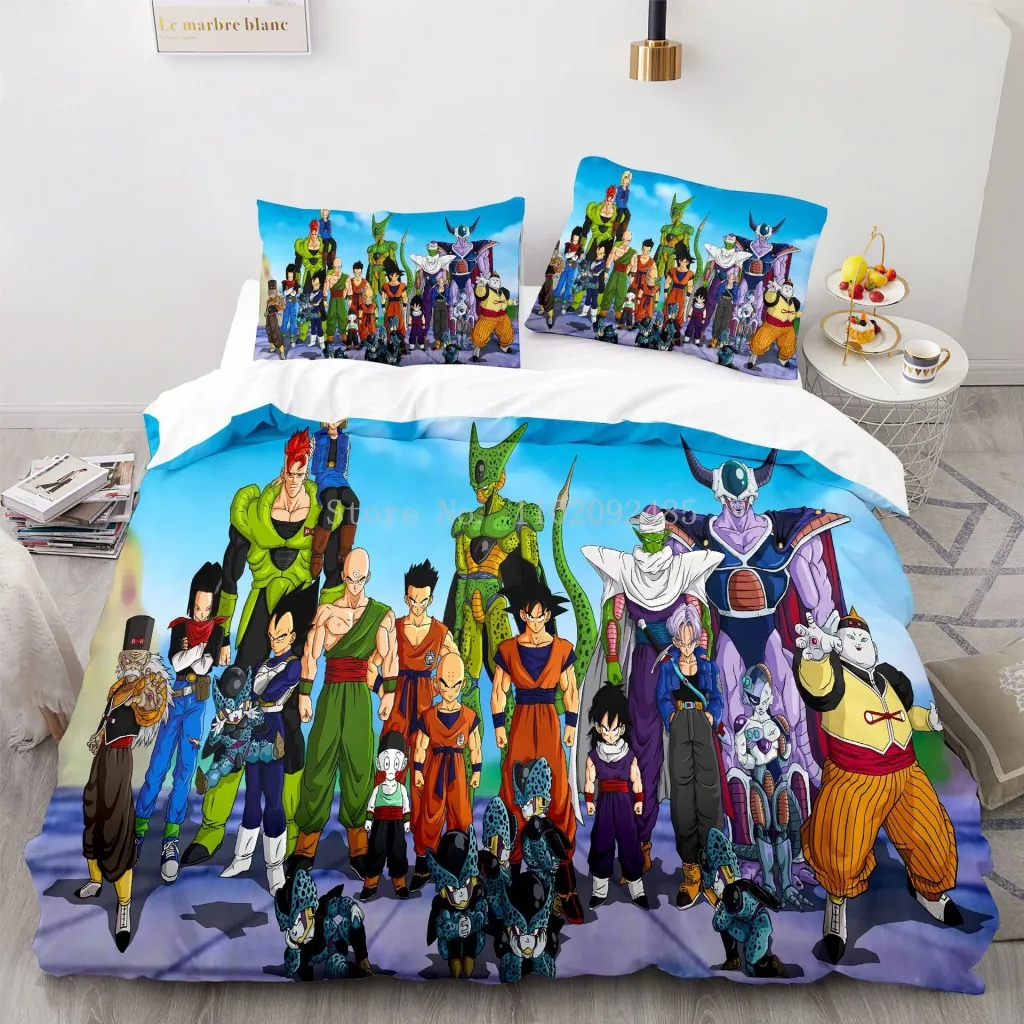 Dragon-Ball-Bedding-Set-For-Boys-Room-Son-Goku-Anime-Print-Duvet-Quilt ...