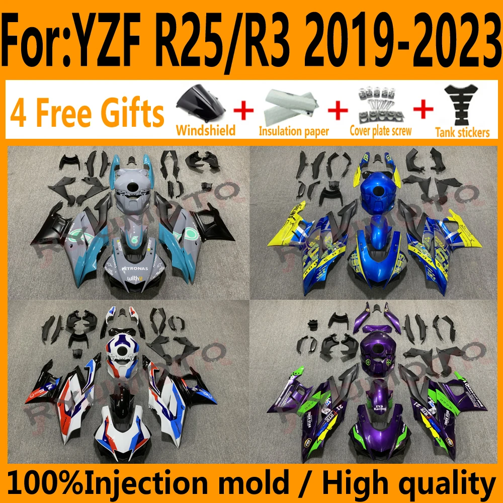 Motorcycle-full-Fairing-body-kit-fit-for-Yamaha-R3-19-23-R25-2019-2020 ...