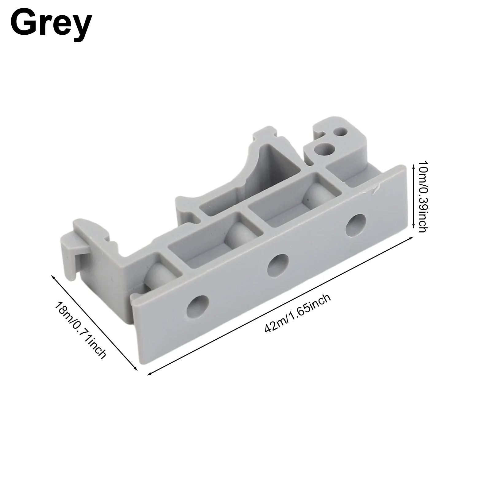 5 Set Green PCB DIN C45 Rail Mounting Adapter Circuit Board Bracket ...