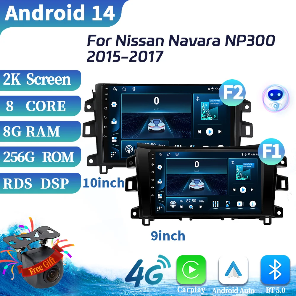 Radio-de-coche-Multimedia-Video-GPS-para-Nissan-Navara-NP300-2015-2017 ...