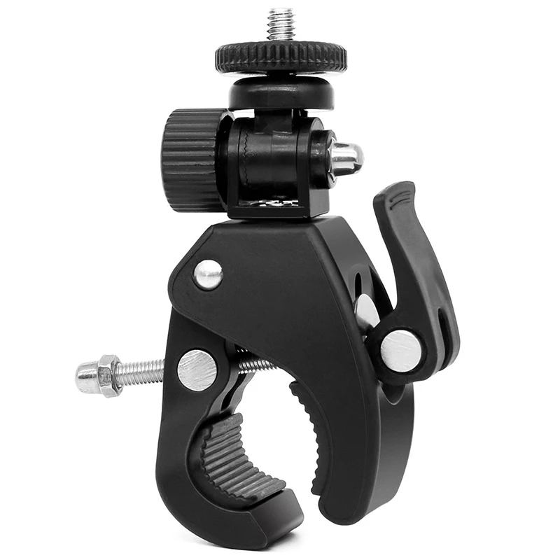 DSLR Camera Super Clamp Holder w/ Ball Head Mount Hot Shoe Adapter For ...