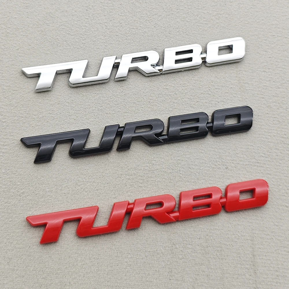 1Pcs Universal 3D ABS Letters Car Styling Badge TURBO Logo Boost ...