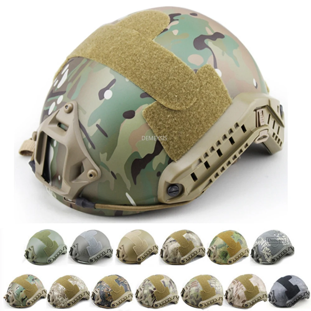 Multicam Camouflage Fast Tactical Helmet Airsoft Gear Paintball Head ...