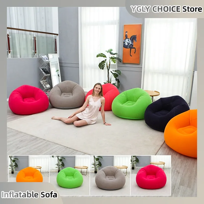 Large-Lazy-Inflatable-Sofa-Chairs-Lounger-Seat-Bean-Bag-Sofas-Pouf-Puff ...
