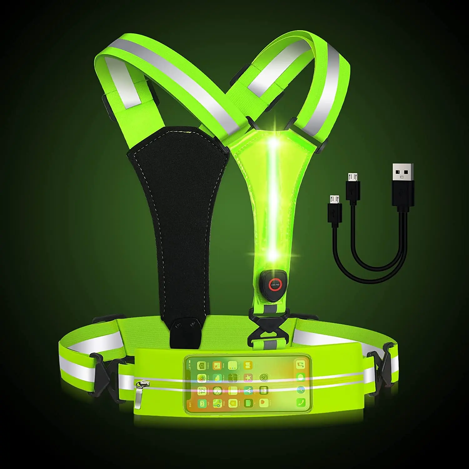 Upgraded-LED-Reflective-Vest-Running-Gear-USB-Rechargeable-Running-Gear ...