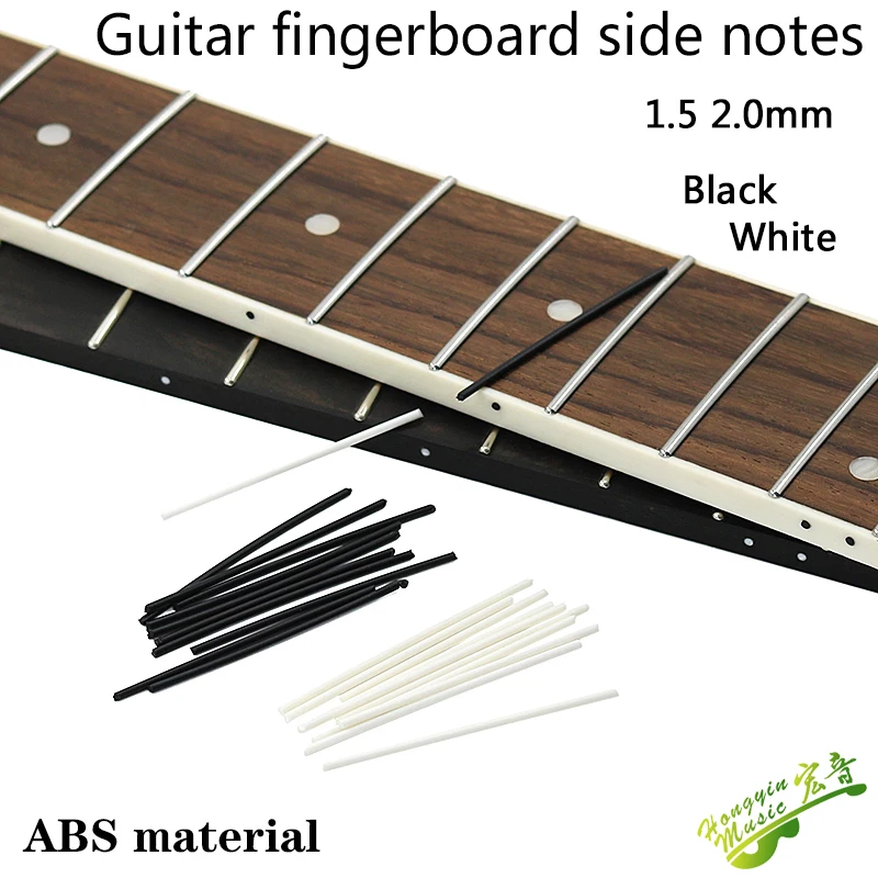 10-pz-set-ABS-Bianco-Nero-Tastiera-di-Chitarra-Lato-Colonna-Audio ...