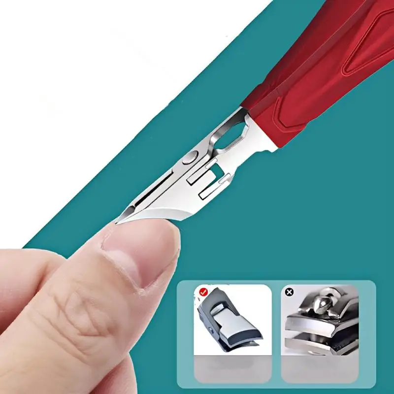 2/1Pcs Anti-splash Nail Clippers Thick Ingrown Wide Jaw Toenail Cutter ...