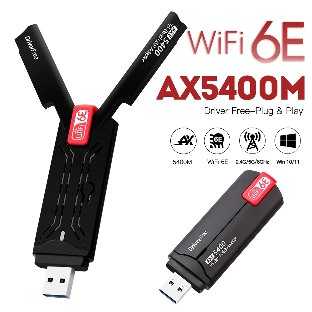 5400Mbps-USB-Wifi6E-Adapter-2-4G-5G-6GHz-USB-3-0-Wifi-6-Receiver-Dongle ...