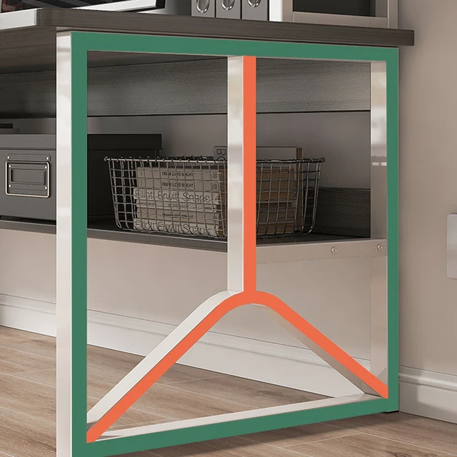 Standing Gaming Room Computer Desk Organizer Study Table Computer Desk ...