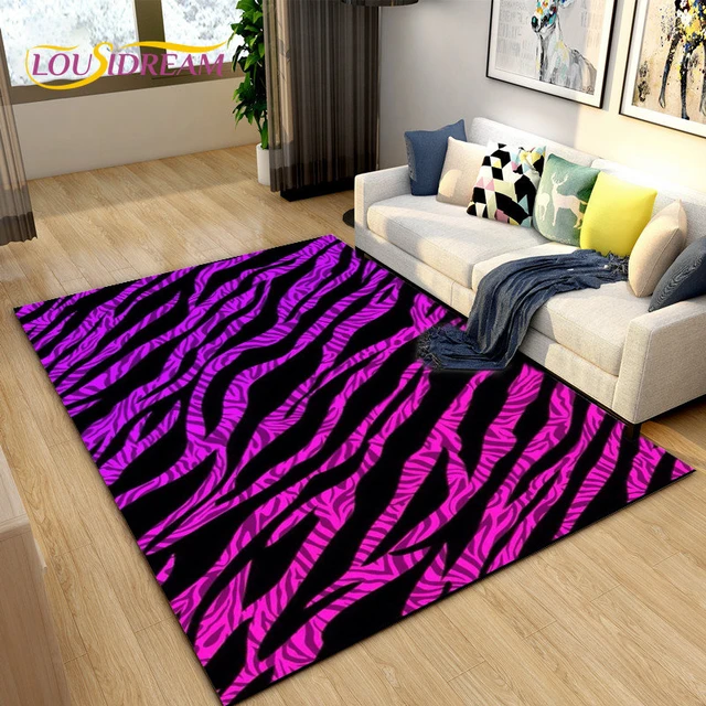 Pink And Black Zebra Print Room