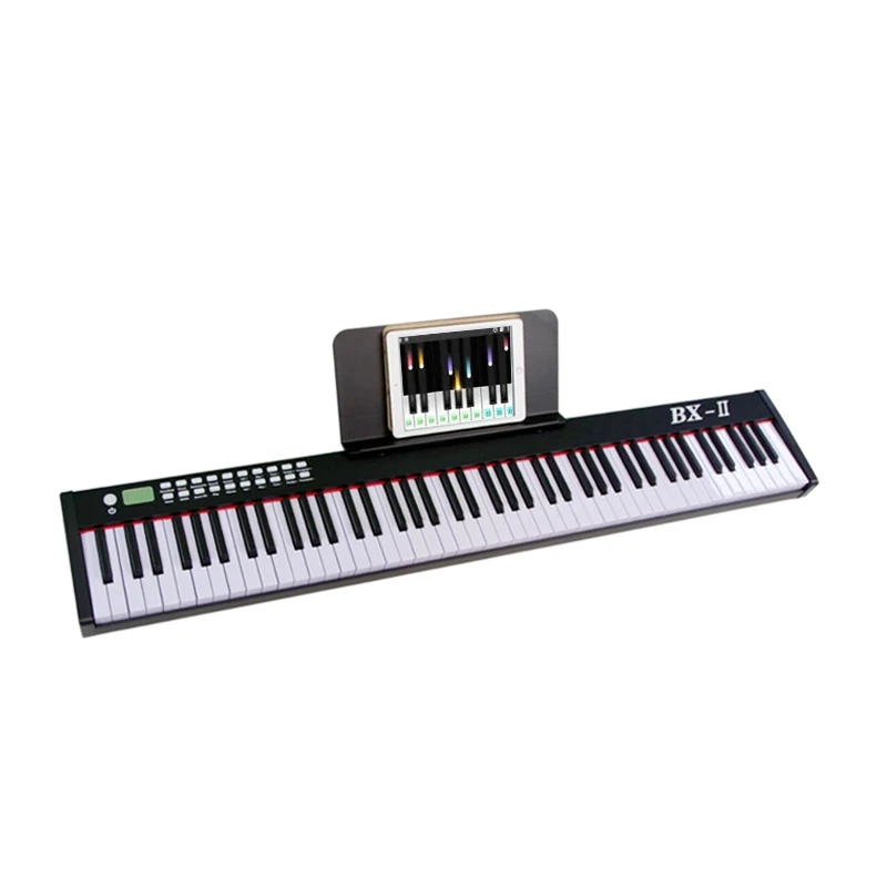 88 Keys Digital Musical Keyboard Professional Portable Folding ...