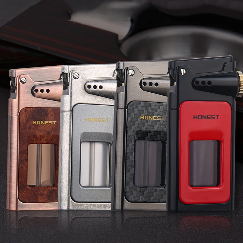 HONEST-Creative-Kerosene-Lighter-Metal-Transparent-Large-Capacity-Oil ...