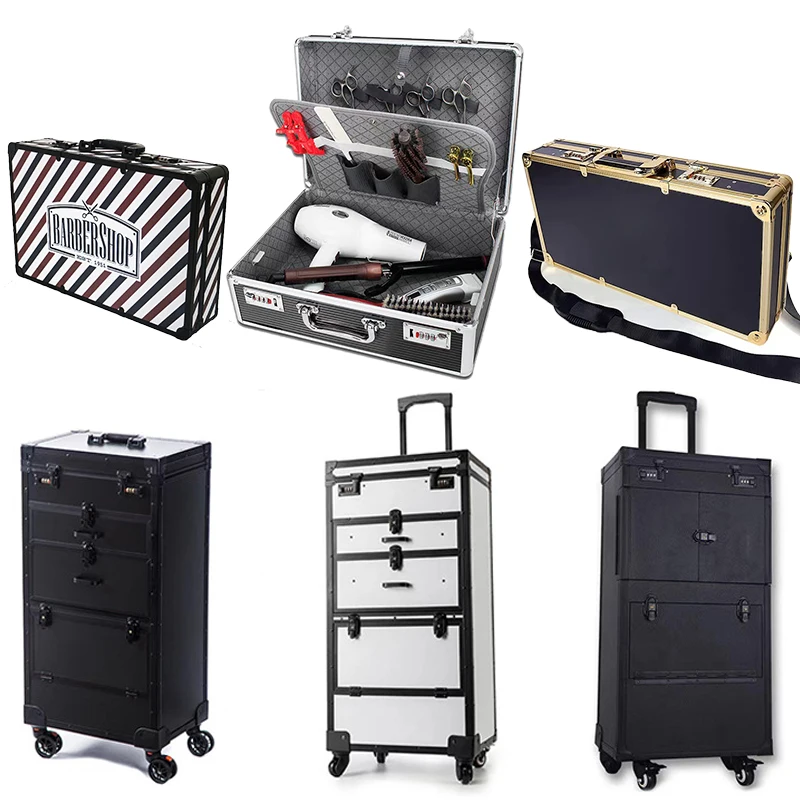 Professional Barber Travel Carrying Case Comb Clipper Organizer Tool ...
