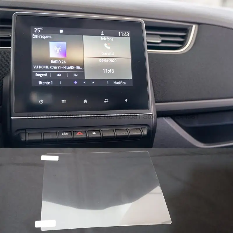 PET-screen-protector-For-Renault-Zoe-Easy-Link-Clio-5-Captur-2-Arkana ...