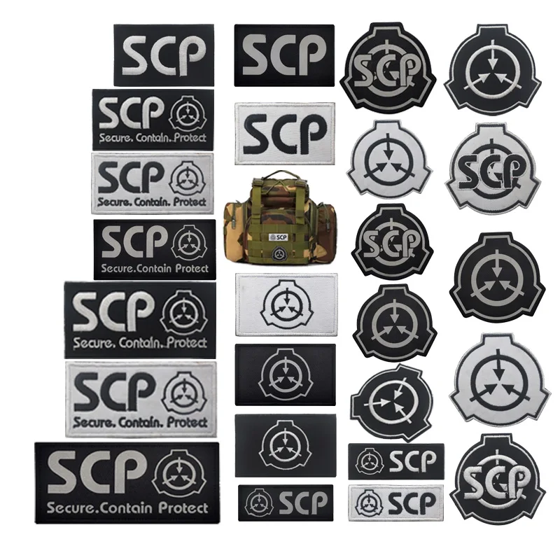 Hot-Printing-Reflection-SCP-Foundation-Logo-3D-Embroidered-Tactical ...
